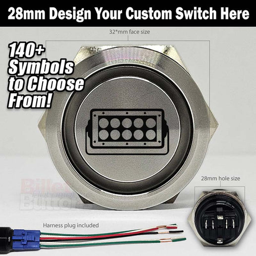 28mm Build your own Custom Push Button Switches