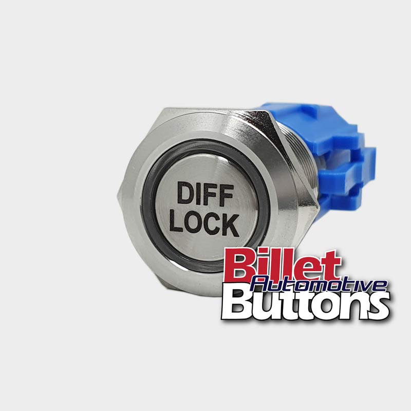 19mm 'DIFF LOCK' Billet Push Button Switch – Billet Automotive Buttons