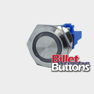 22mm Billet Automotive Buttons - Custom Stainless & Black 12v Switches