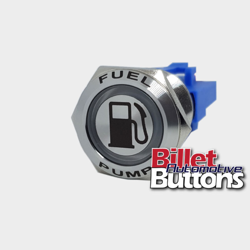 22mm FEATURED 'FUEL BOWSER SYMBOL' Billet Push Button Switch Fuel Pump ...