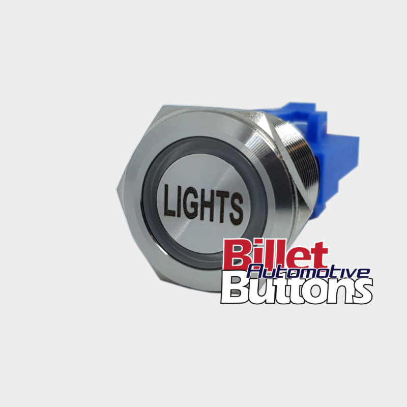 22mm 'LIGHTS' Billet Push Button Switch Headlights etc – Billet ...