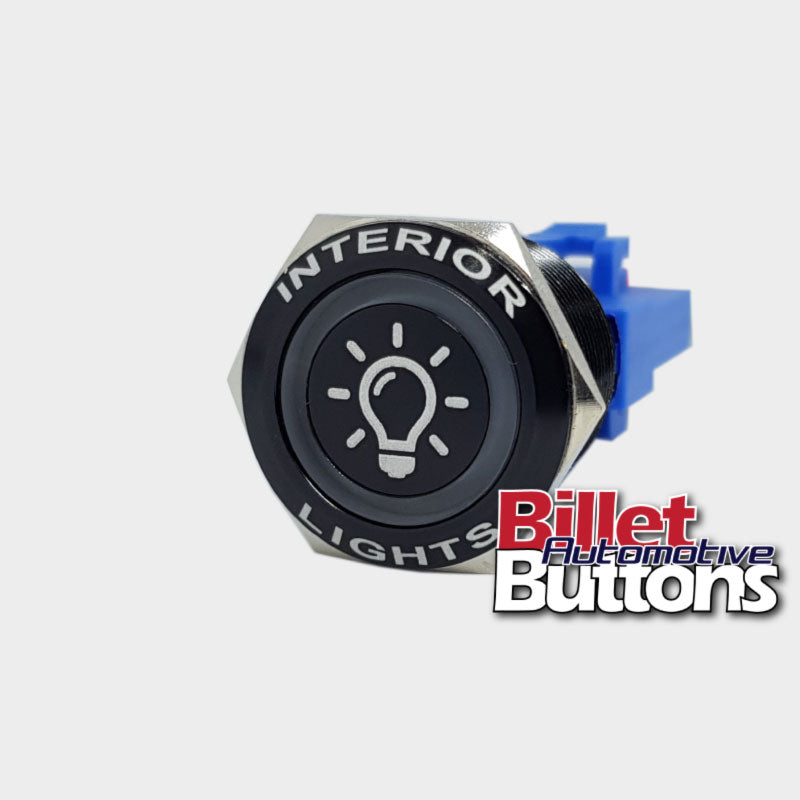22mm FEATURED 'LIGHT BULB' Billet Push Button Switch Interior Lights ...