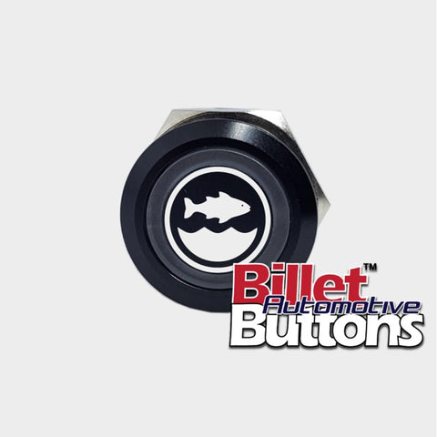 Custom Marine Billet Push Buttons - Stainless & Black Laser Etched 12v