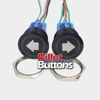 28mm Billet Automotive Buttons - Custom LED Push Button Switches 12v