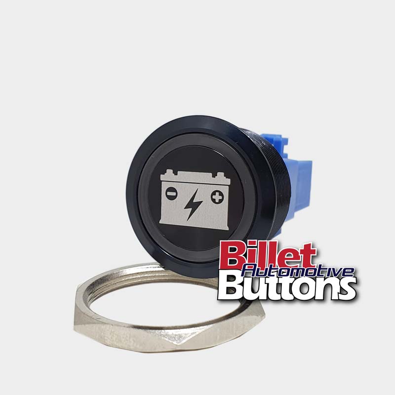 28mm 'BATTERY ISOLATOR SYMBOL' Billet Push Button Kill Switch – Billet ...