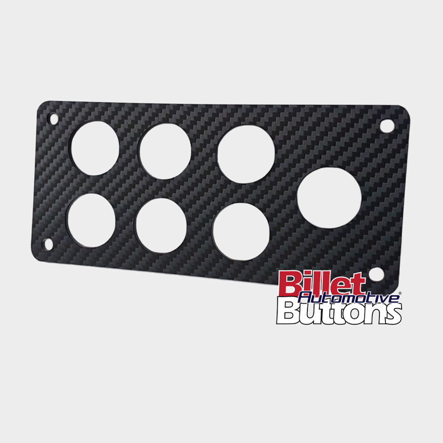 Billet Button 7 hole laser cut switch panel – Billet Automotive Buttons
