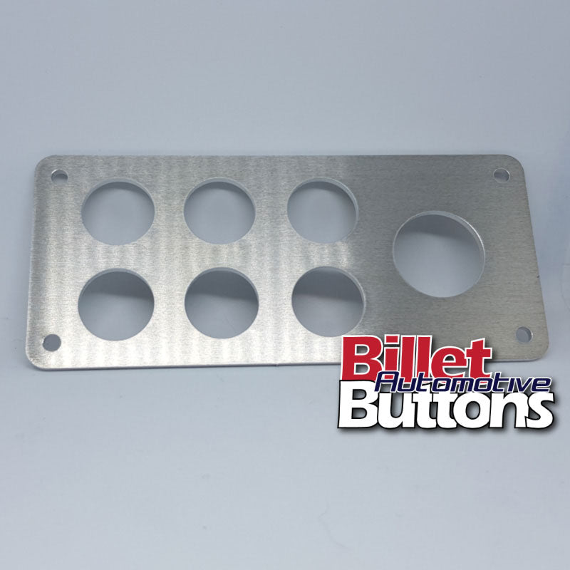 Billet Button 7 hole laser cut switch panel – Billet Automotive Buttons